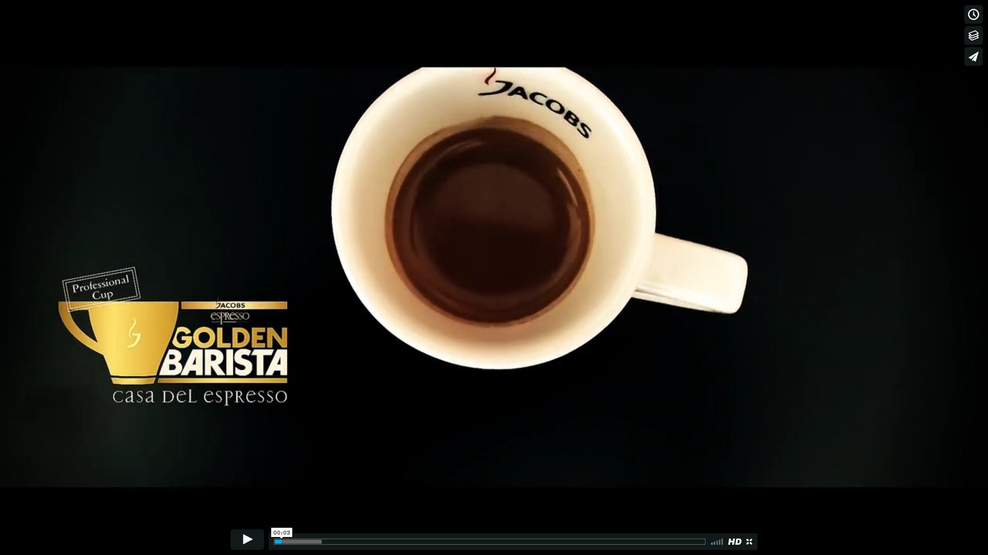 Εταιρικο Διαφημιστικο σποτ Διαγωνισμου Jacobs Espresso Colden Barista